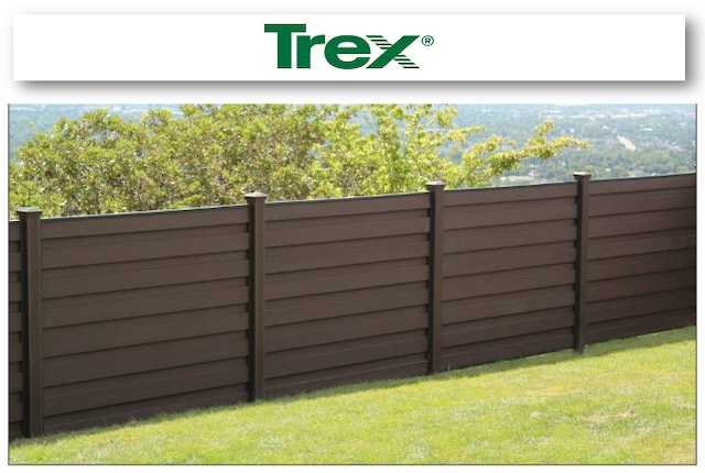 Trex: Horizons 6' Tall Fence And Gate - Horizontal Slats Performance ...