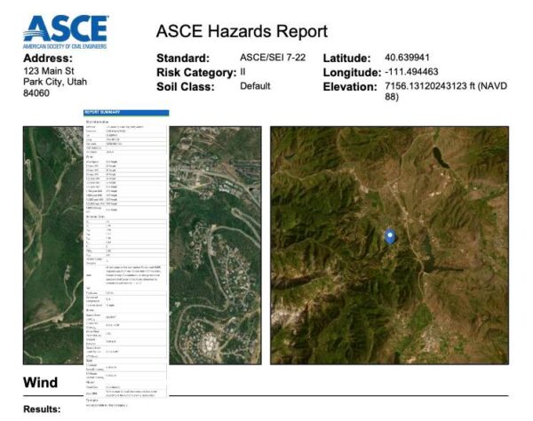 ASCE - Wind - Snow - Seismic Location Lookup Tool - Engineering Express