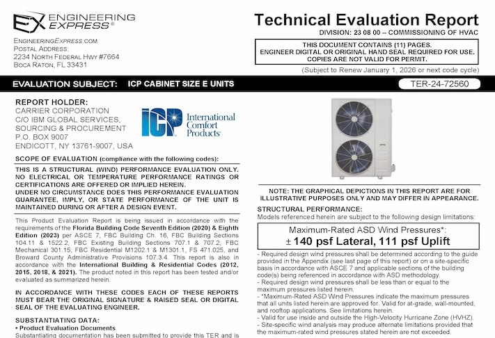ICP: Cabinet Size E Units