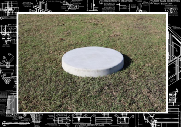 Pad Depot: Precast Concrete Pad for 120 gallon propane cylinder