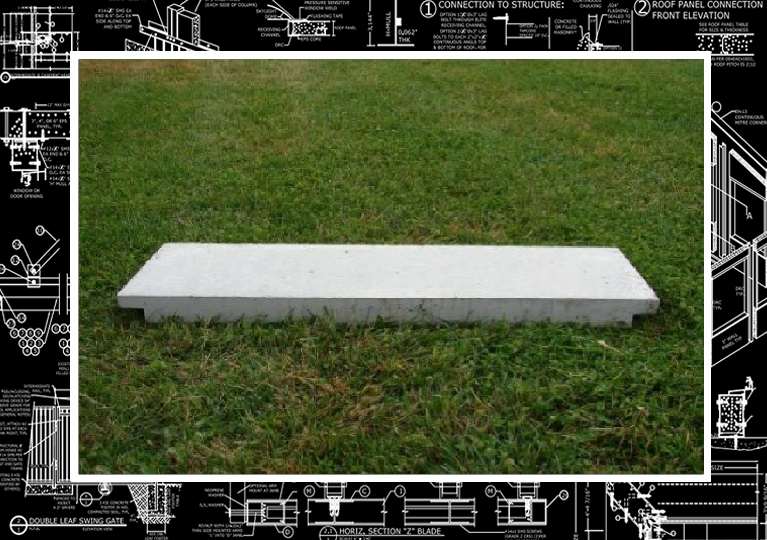 Pad Depot: Precast Concrete Footing Pads for 120 - 1000 gallon above ...