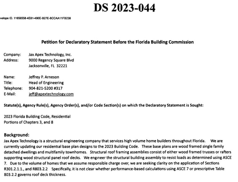 What Are Florida Building Code Declaratory Statements And Where Can I ...
