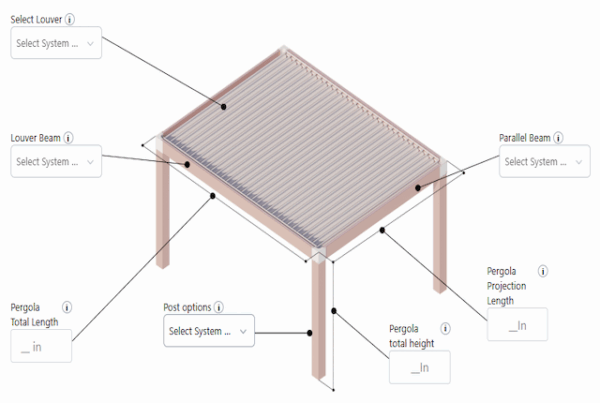 Winsol Louvered Pergola Calculator