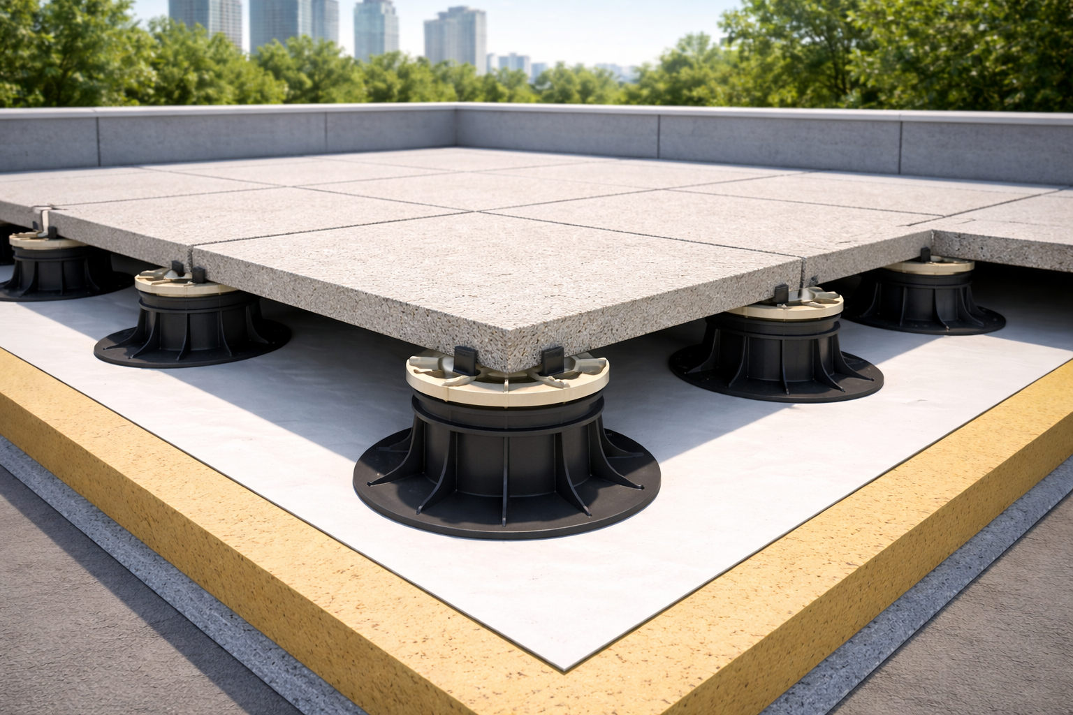 Roof Deck Paver Systems on Pedestals: A Wind Uplift Design Overview ...