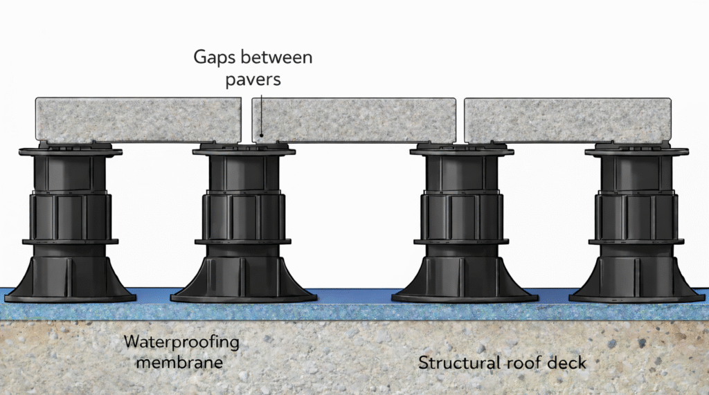 Roof Deck Paver Systems on Pedestals: A Wind Uplift Design Overview ...